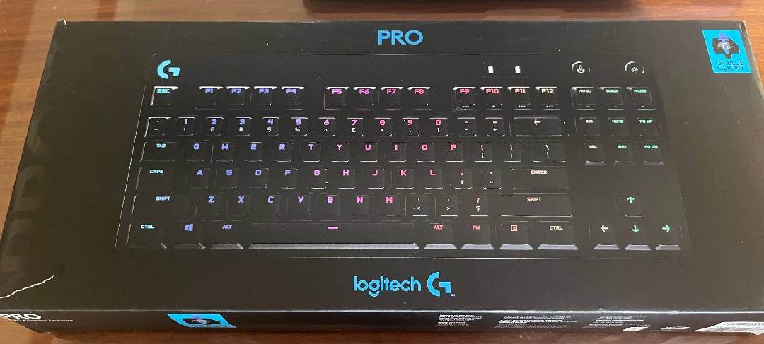 Logitech G Pro X Keyboard GX Blue Clicky, Computers & Tech, Parts ...