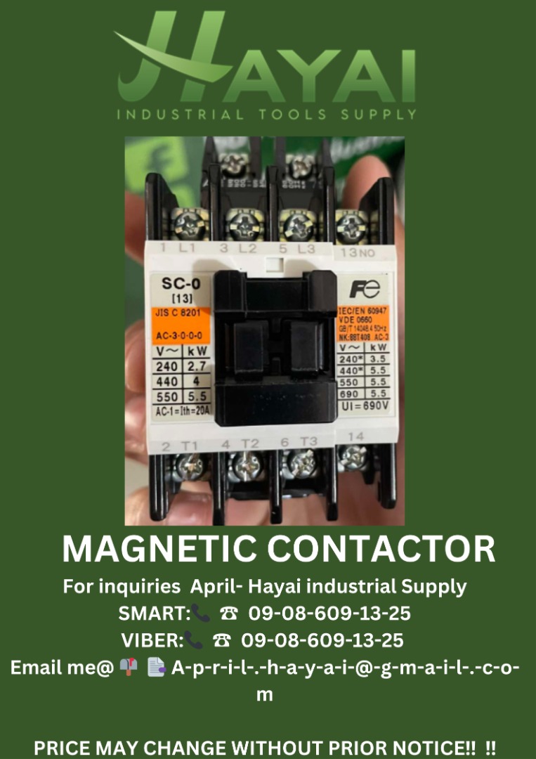 Magnetic contactor, Commercial & Industrial, Construction Tools ...