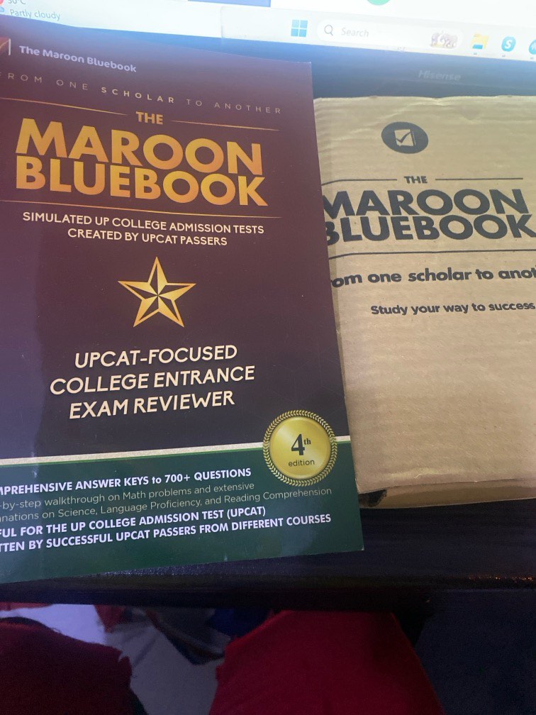 Maroon Bluebook (UPCAT) 4th Ed, Hobbies & Toys, Books & Magazines ...
