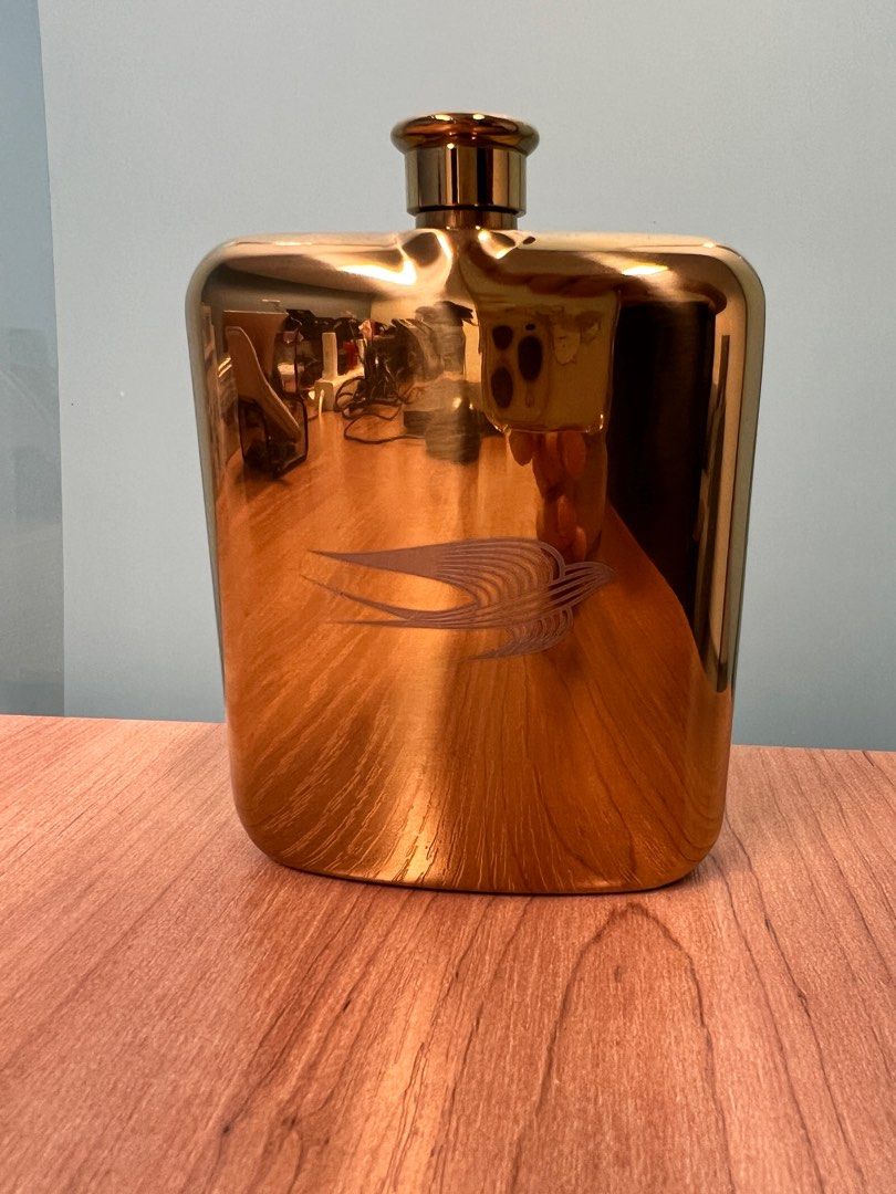 bronze hip flask