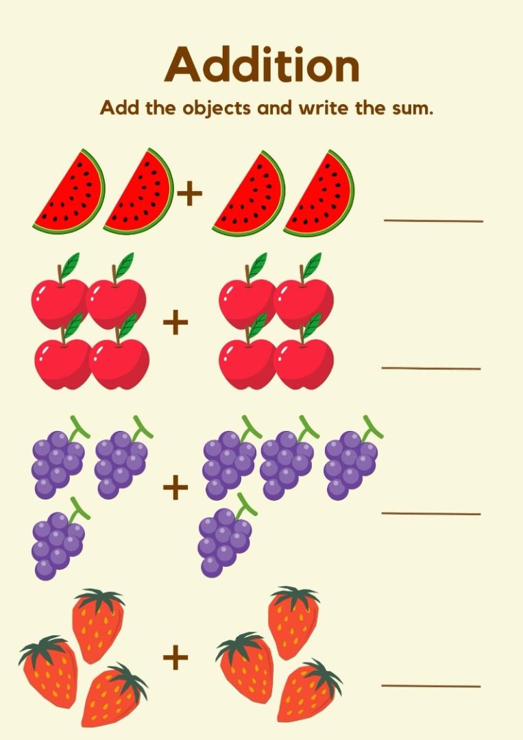 MATH Activity Book - Addition, Subtraction, Number Sense, Fill in the ...