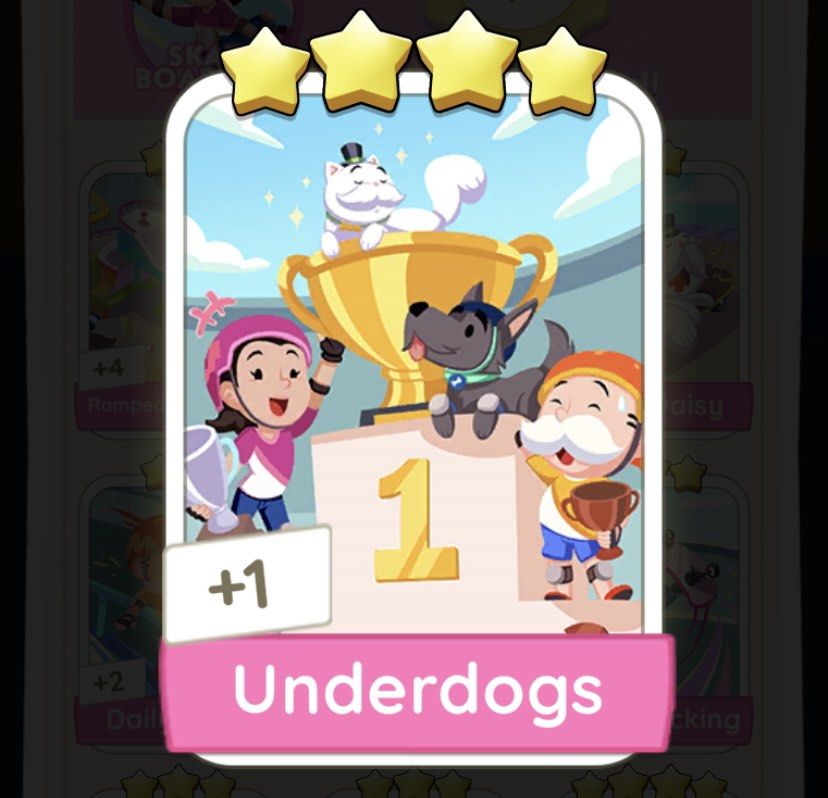 Monopoly Go Underdogs, Video Gaming, Gaming Accessories, In-Game Products on Carousell