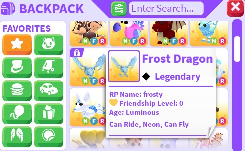 M/N/FR Frost Dragon | Adopt Me, Video Gaming, Gaming Accessories, In ...