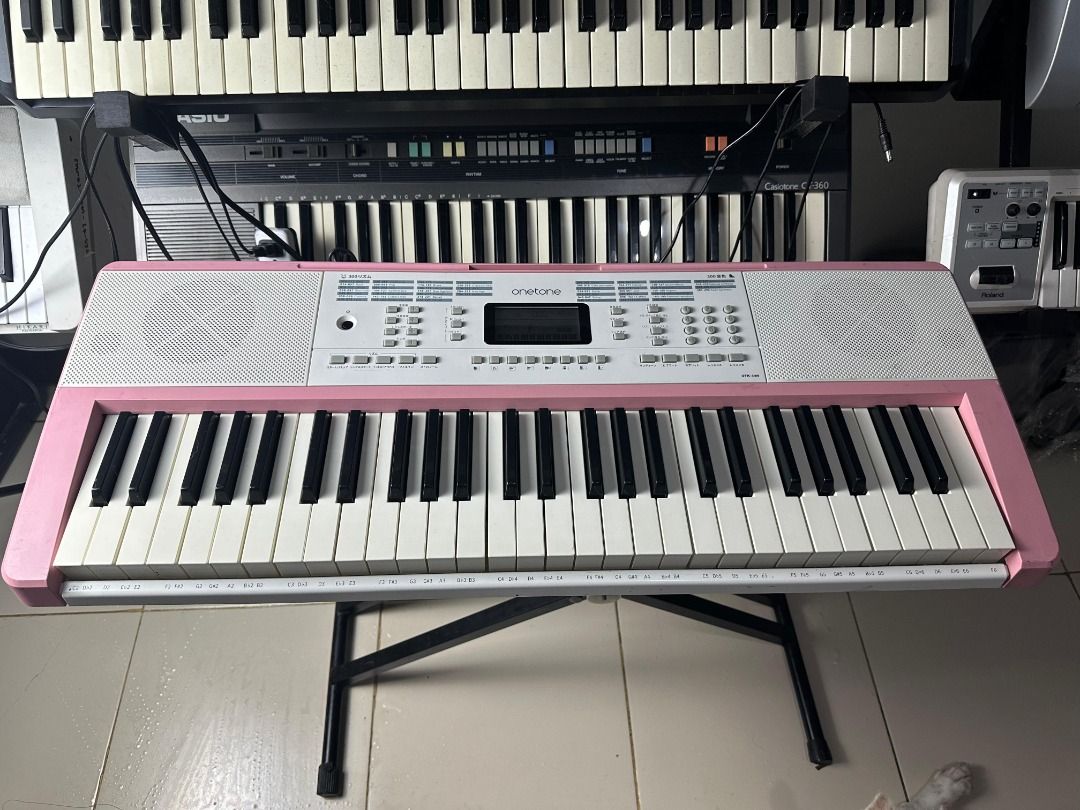 Onetone OTK-54N Portable Piano Keyboard Organ 54 Keys Semi Weighted ...