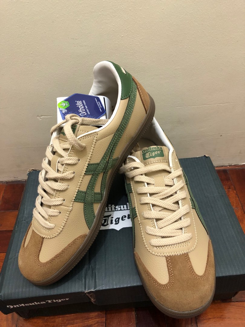 Onitsuka Tiger Tokuten Beige Green, Men's Fashion, Footwear, Sneakers ...