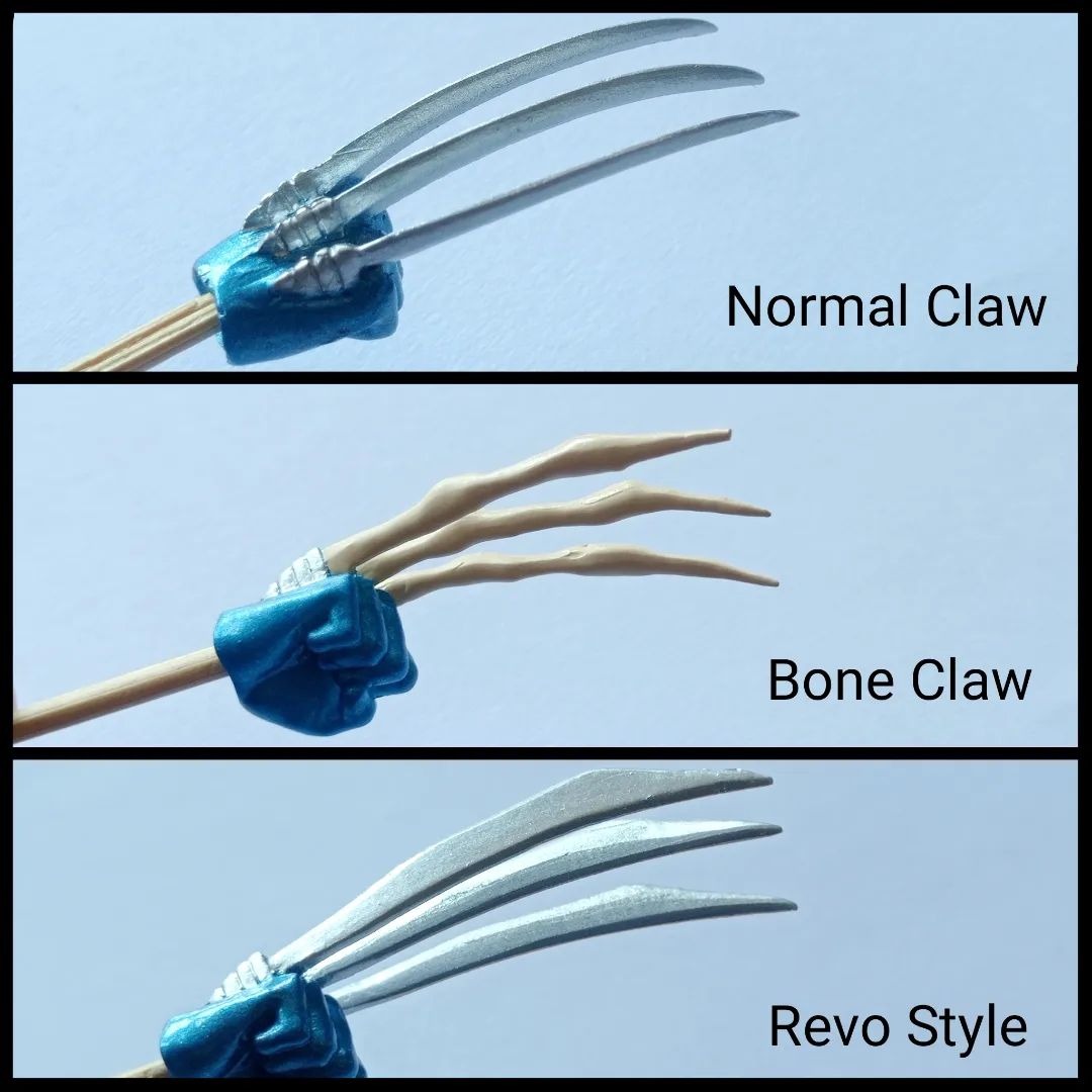 Custom Claw for Mafex Tiger Stripe Wolverine 1/12 figure, Hobbies ...