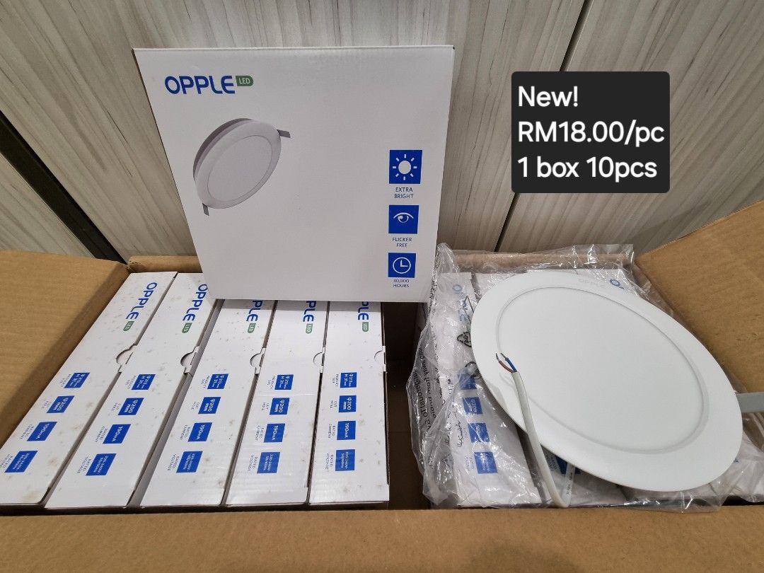 Opple LED Downlight Ecomax Slim (24W), Furniture & Home Living ...