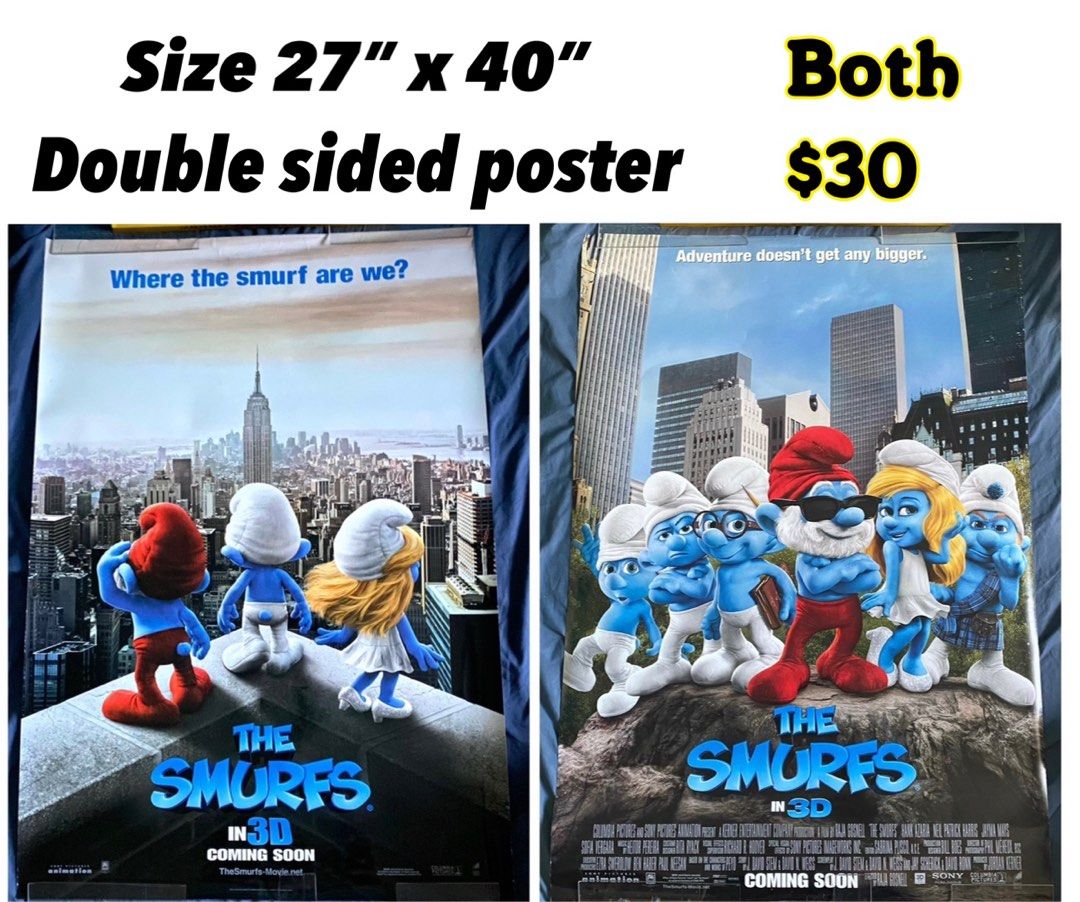 Original animated movie posters - HOP E.B. Bunny - Sonic - Smurfs ...