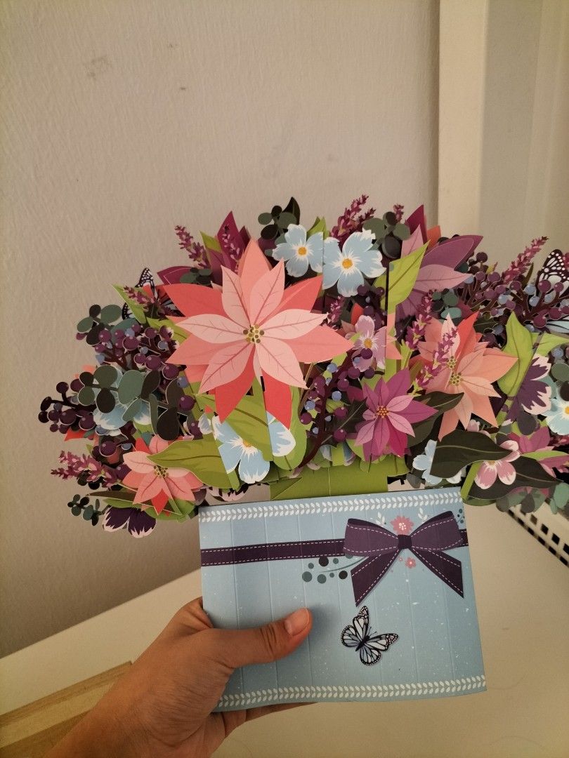 Paper collapsible flower bouquet, Hobbies & Toys, Stationery & Craft ...