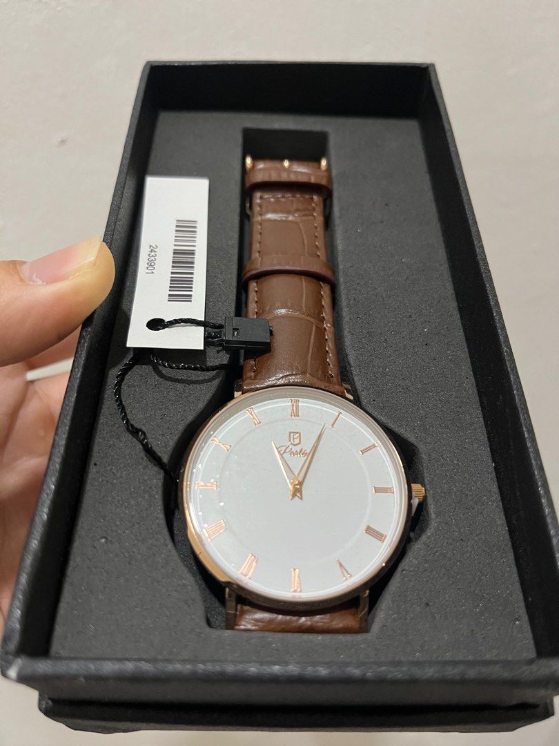 Parlent Watch Brown Leather strap, Men's Fashion, Watches & Accessories ...
