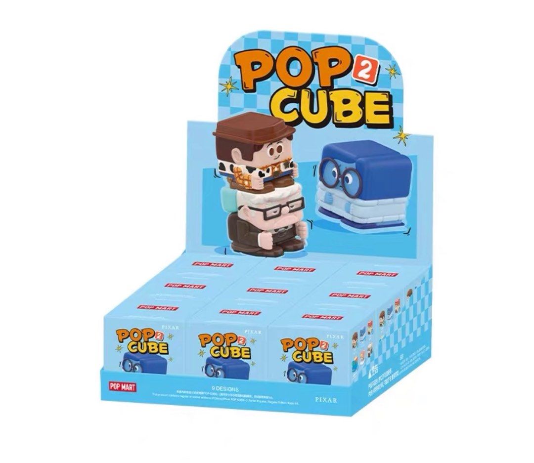 PIXAR POP CUBE 1, 2 , 3 POPMART / FULL SET / SINGLE BLIND BOX / ABLE TO ...