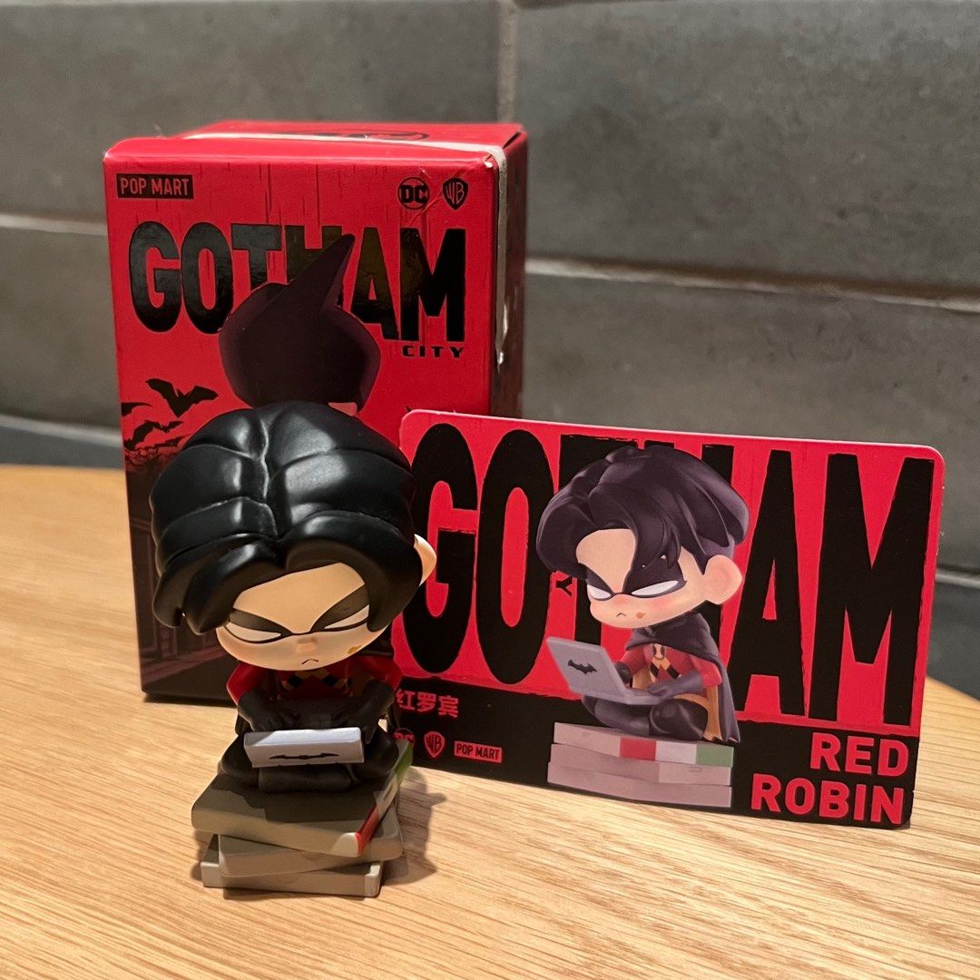 Popmart Gotham Red Robin, Hobbies & Toys, Memorabilia & Collectibles, J ...