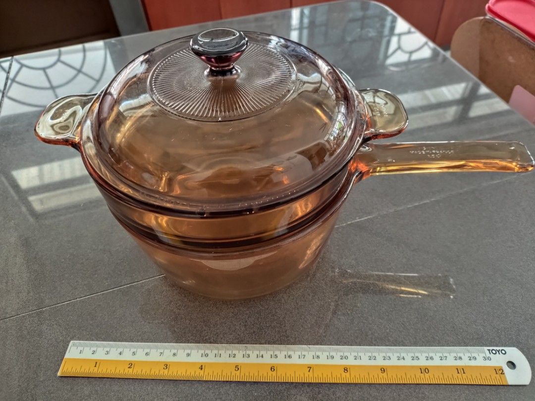 Pyrex Vision pot/double boiler, Furniture & Home Living, Kitchenware ...