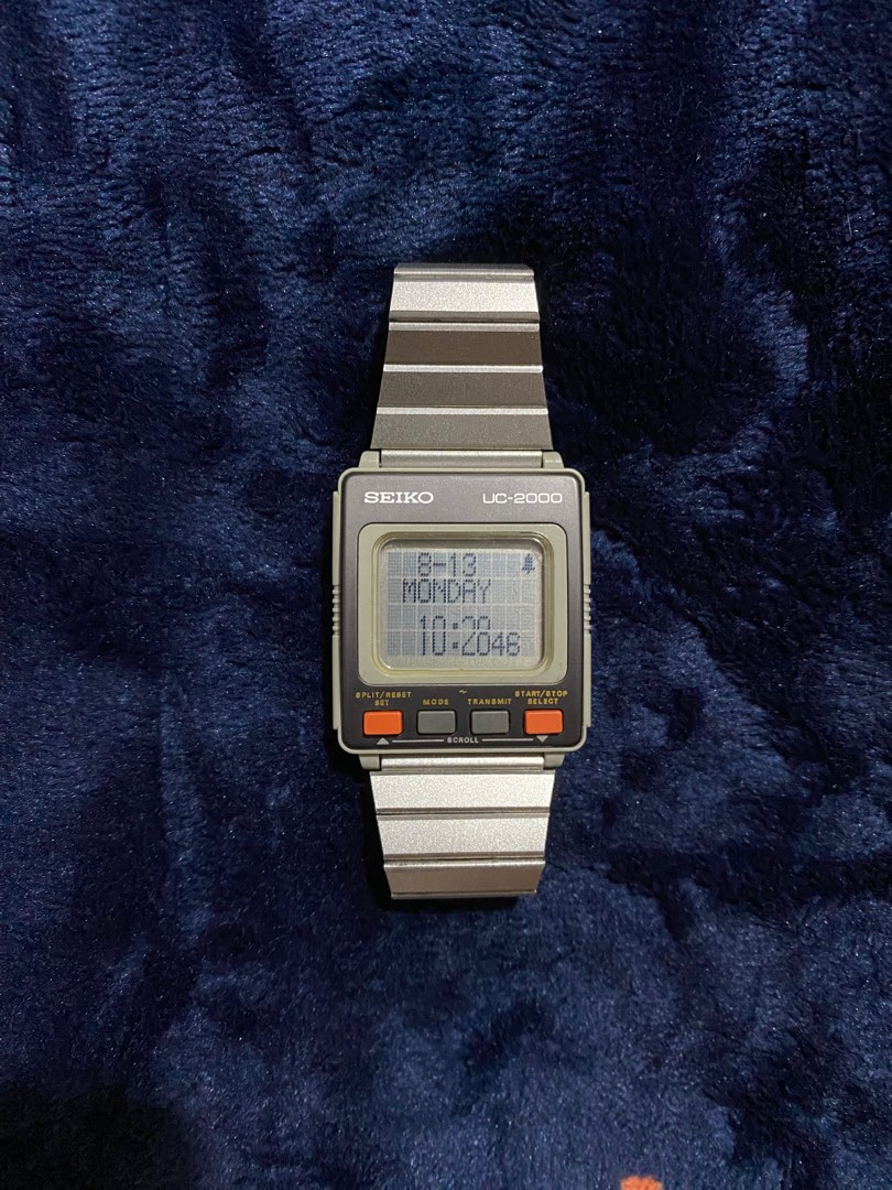 Rare Vintage Seiko UC-2000 LCD Digital BASIC Computer Men's Watch ...