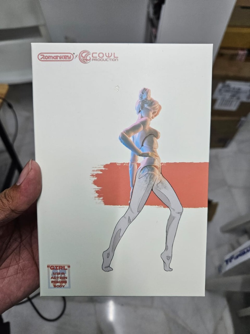 Romankey x Cowl 1/12 Girl Action Figure (Black Skin) MISB, Hobbies ...