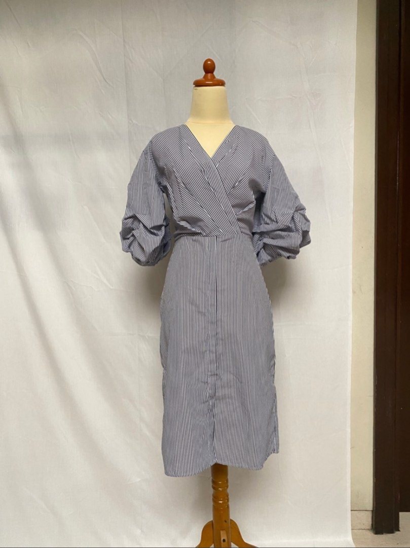 R.P.S Black and White Dress | Baju Kerja Formal Kantor, Fesyen Wanita ...