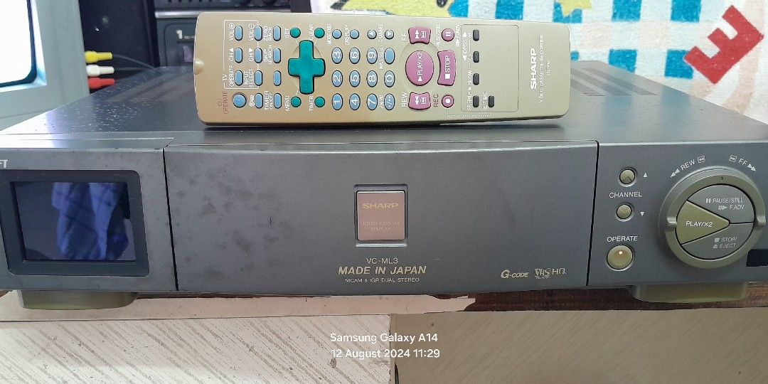 SHARP 6HEAD HI-FI STEREO WITH TFT LCD MONITOR VCR/VHS/Video Cassette Player/Recorder, TV & Home ...