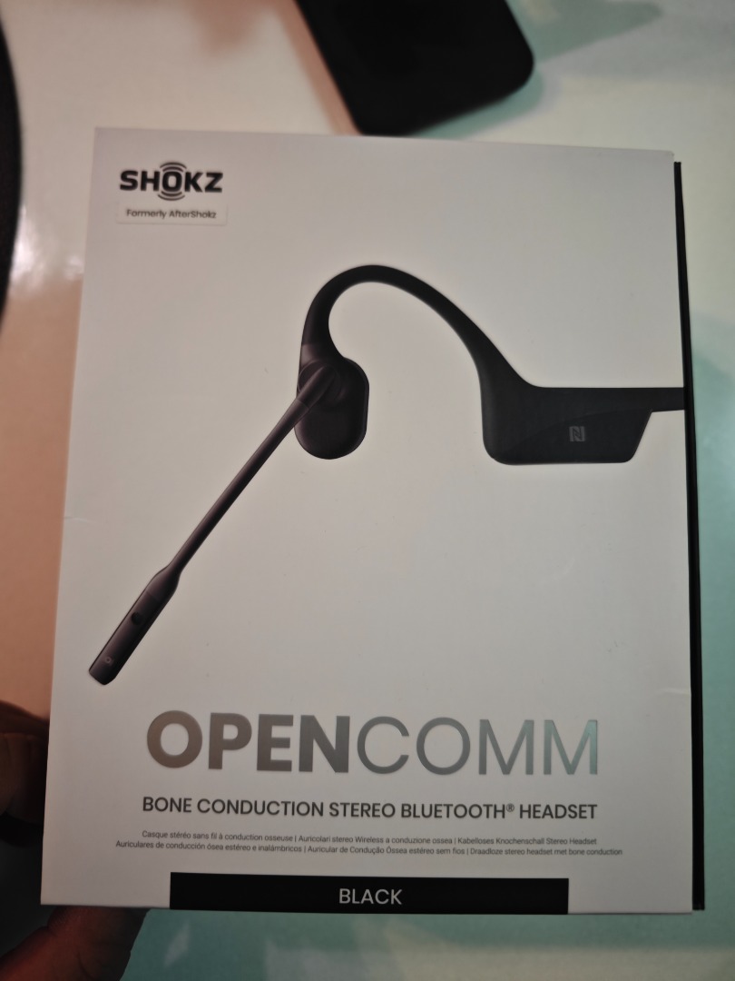 SHOKZ - OPENCOMM (Bone Conduction Stereo Bluetooth Headset), 音響器材, 頭戴式/罩耳式耳機 - Carousell