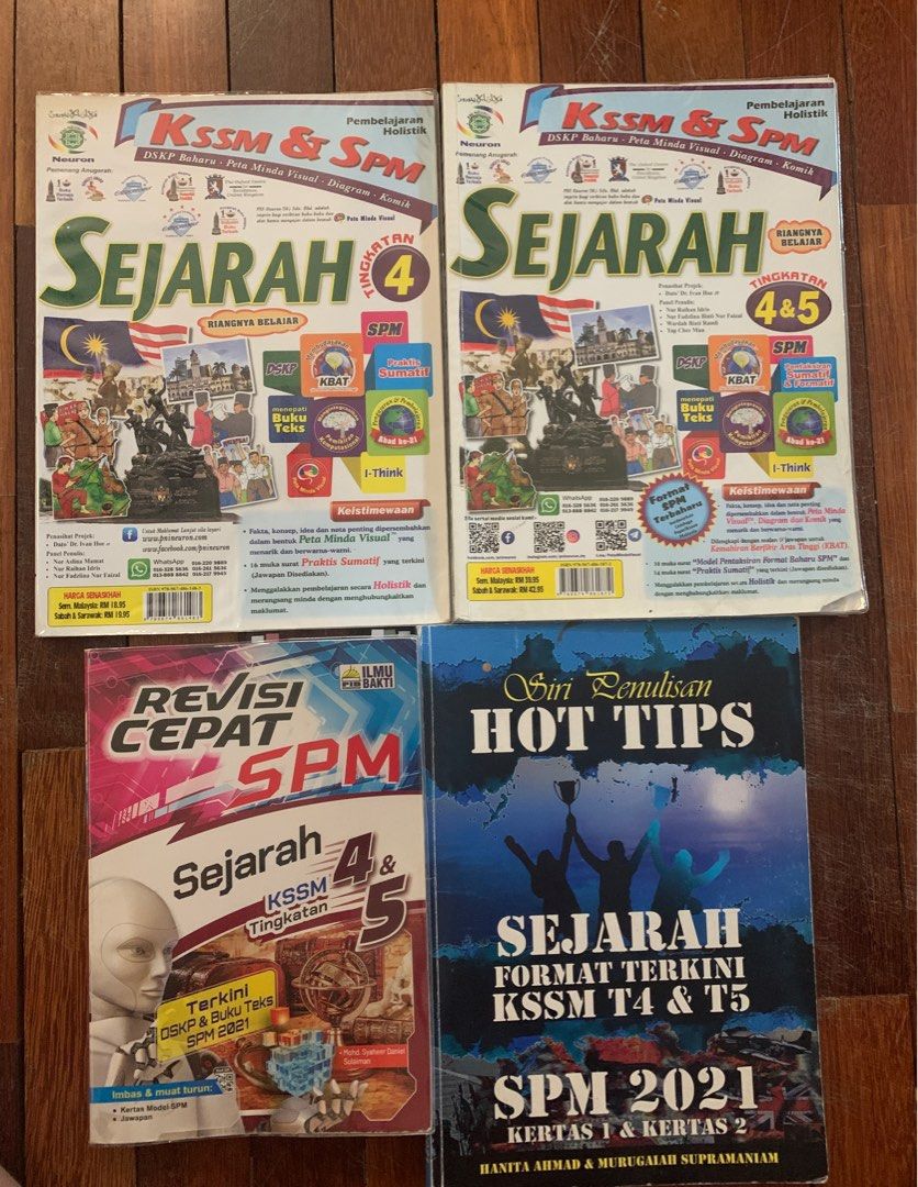 SPM KSSM Sejarah Form 4 Form 5 Reference Books, Hobbies & Toys, Books ...