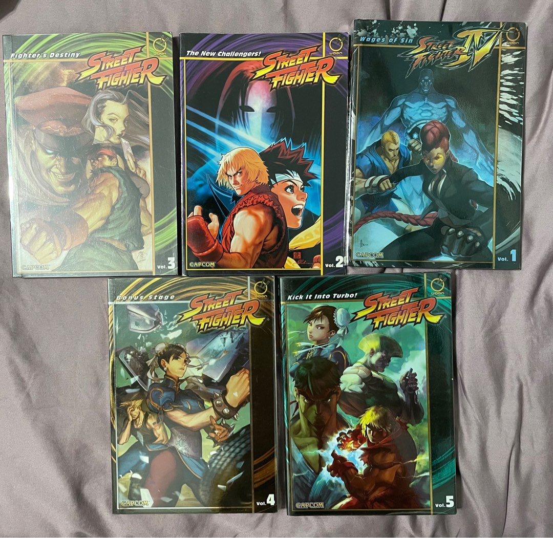 STREET FIGHTER UDON COMICS 1-5 , Hobbies & Toys, Books & Magazines ...