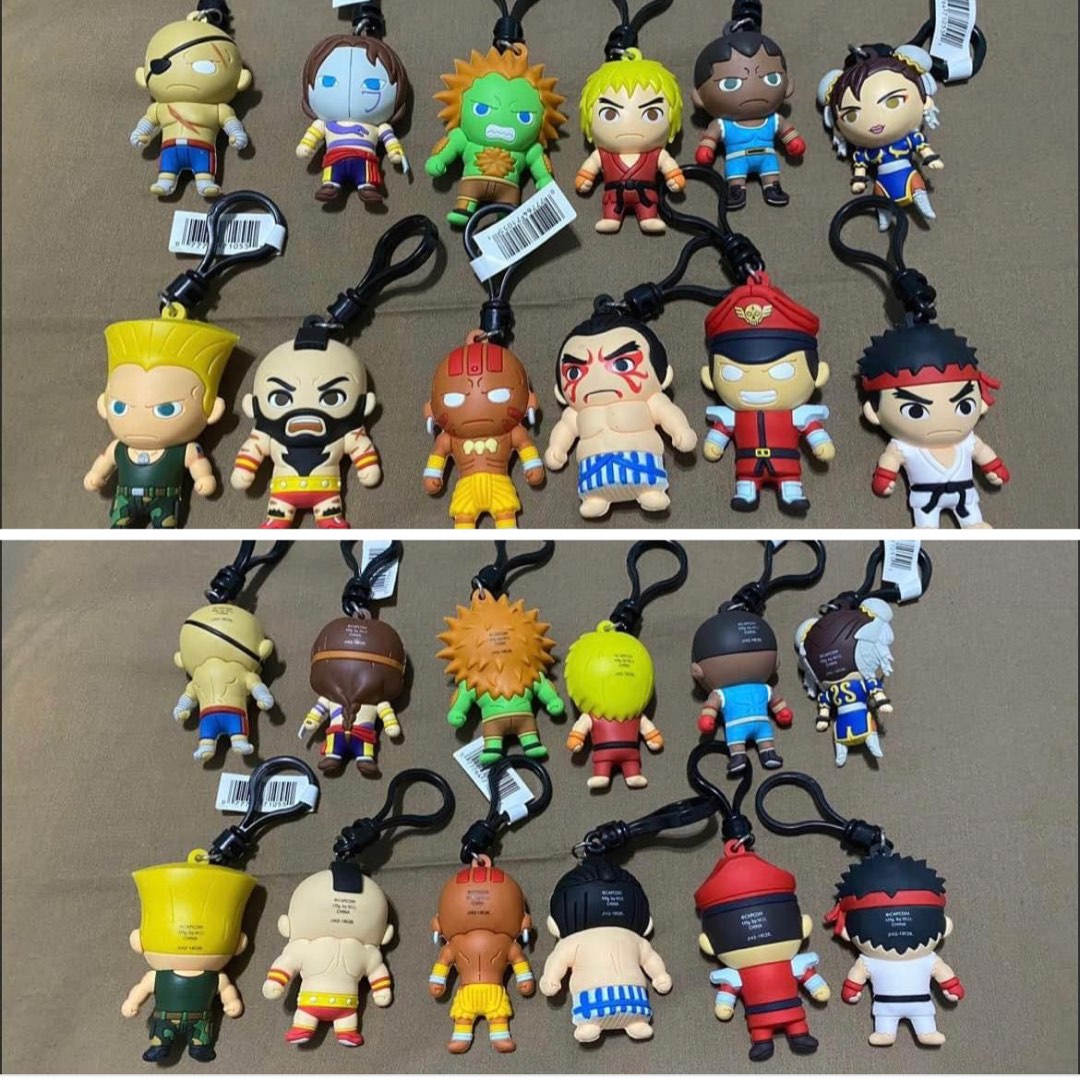 STREET FIGHTER FIGURAL KEYCHAIN COMPLETE SET, Hobbies & Toys, Toys ...