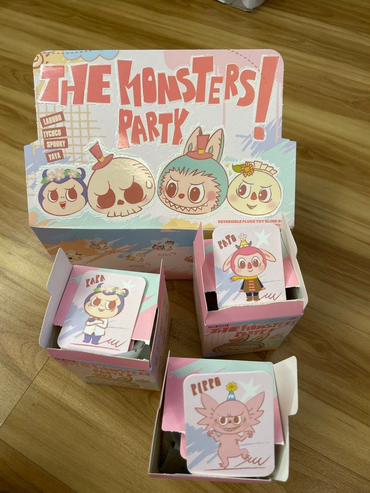 Labubu The Monsters Party Reversible Plush Toy Pouch, Hobbies & Toys ...