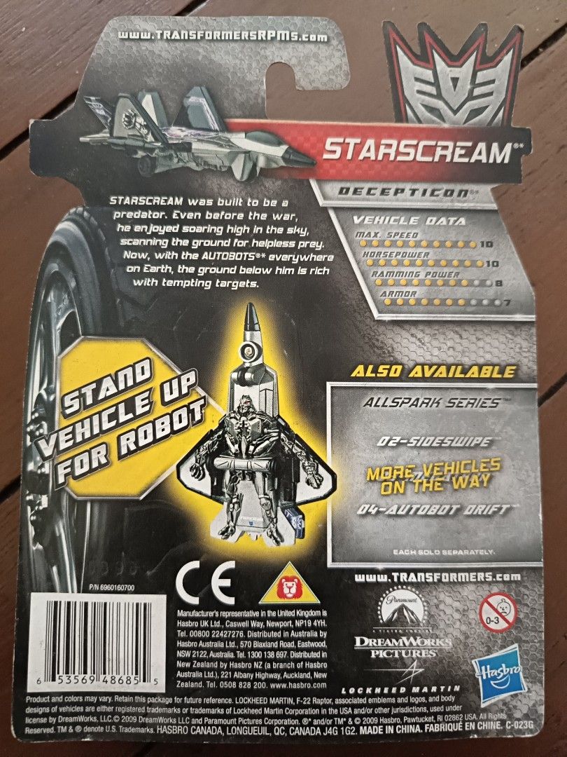 Transformers RPMs: Starscream, Hobbies & Toys, Toys & Games on Carousell