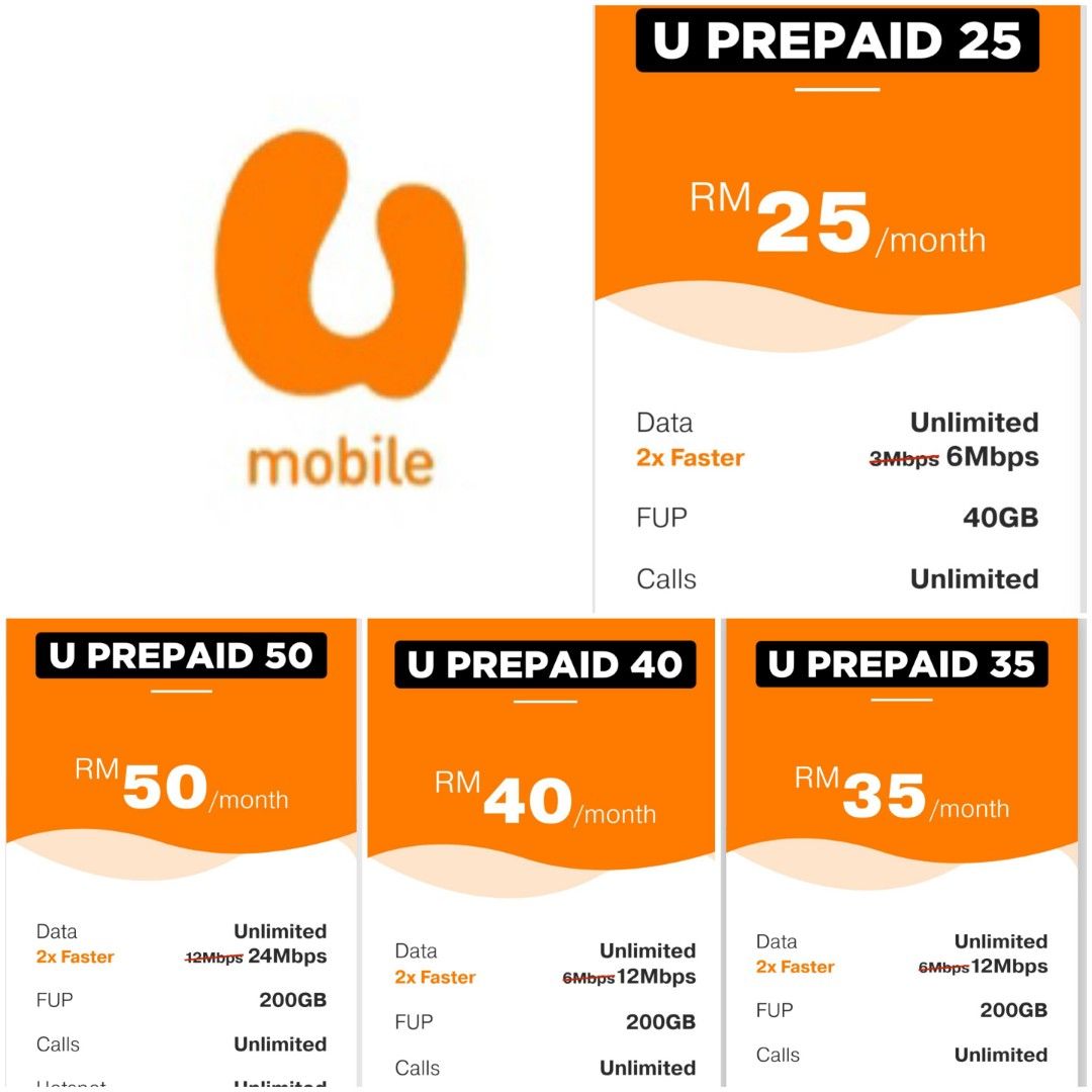 U Mobile Prepaid Sim Pack, Mobile Phones & Gadgets, Other Gadgets on ...