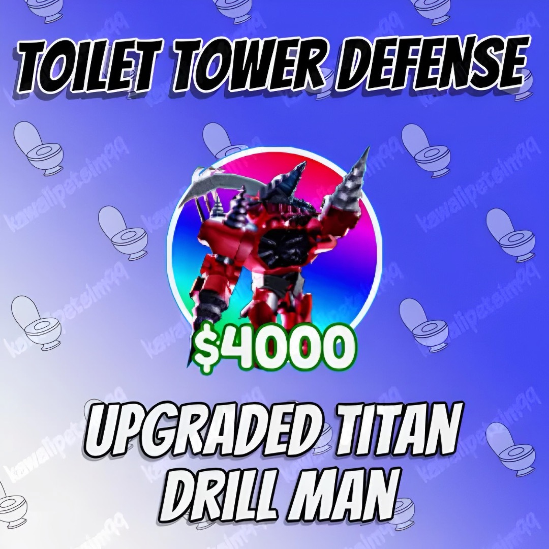 Upgraded Titan Drill Man | Toilet Tower Defense, Video Gaming, Gaming ...