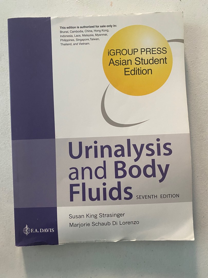 Urinalysis and Body Fluids by Strasinger 7th ed, Hobbies & Toys, Books ...