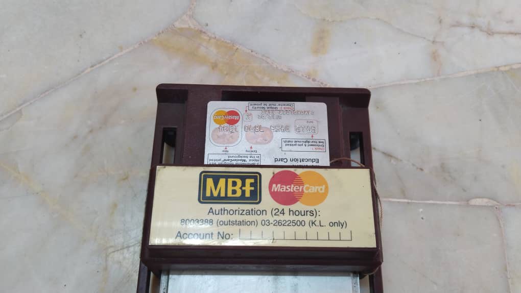 Vintage manual credit card imprint machine, Hobbies & Toys ...