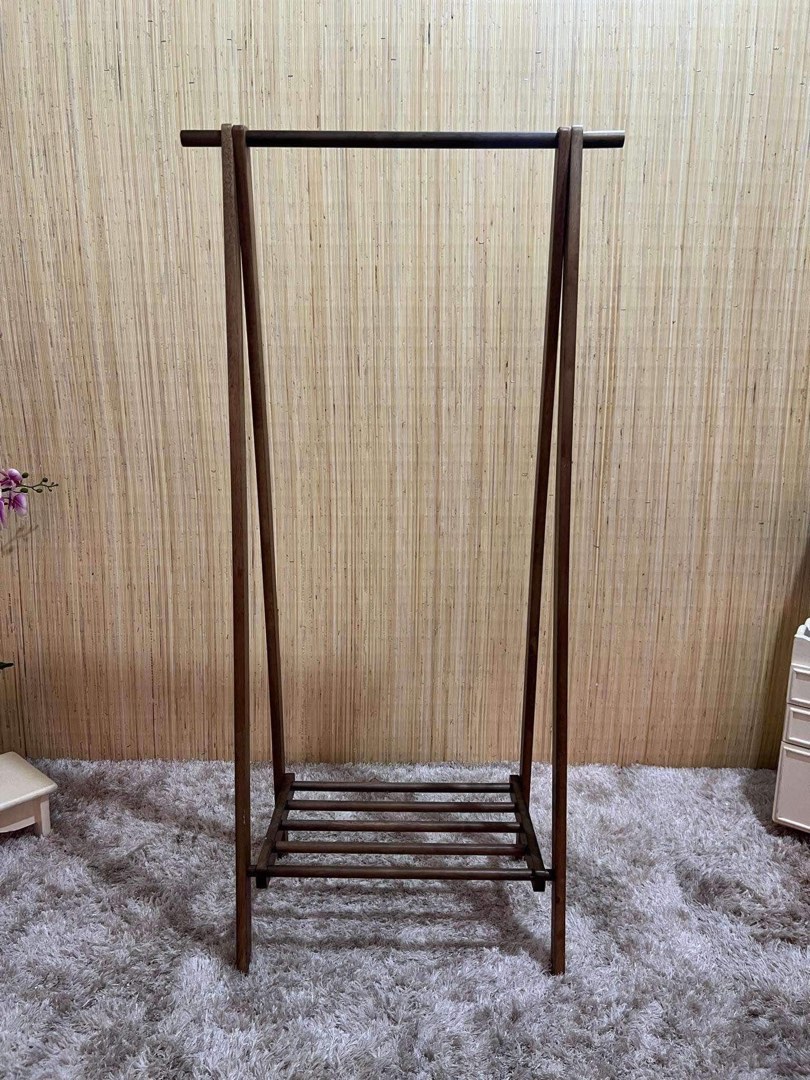 Wooden Hanger Rack, Furniture & Home Living, Home Improvement ...