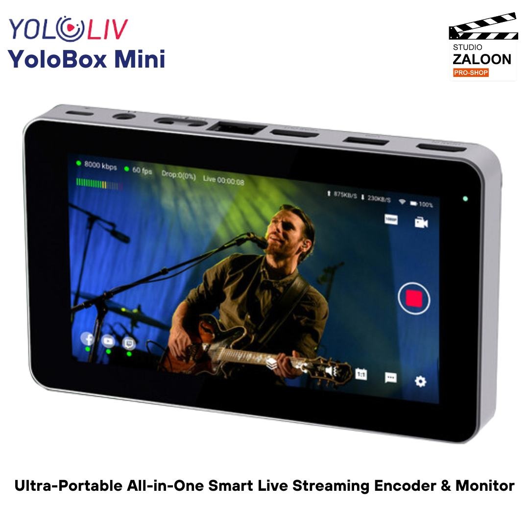 YoloLiv YoloBox Mini Ultra-Portable All-in-One Smart Live Streaming Encoder & Monitor ...