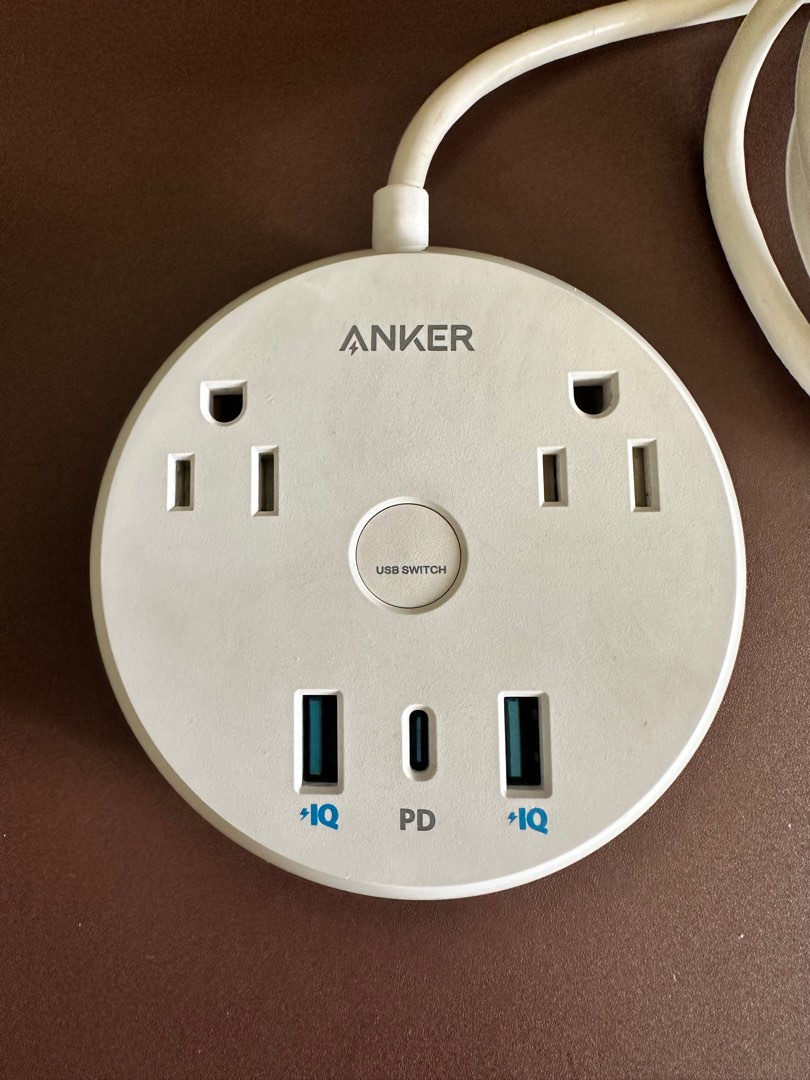 Anker USB C Power Strip with Power Delivery, PowerStrip Pad, 2 Outlets ...