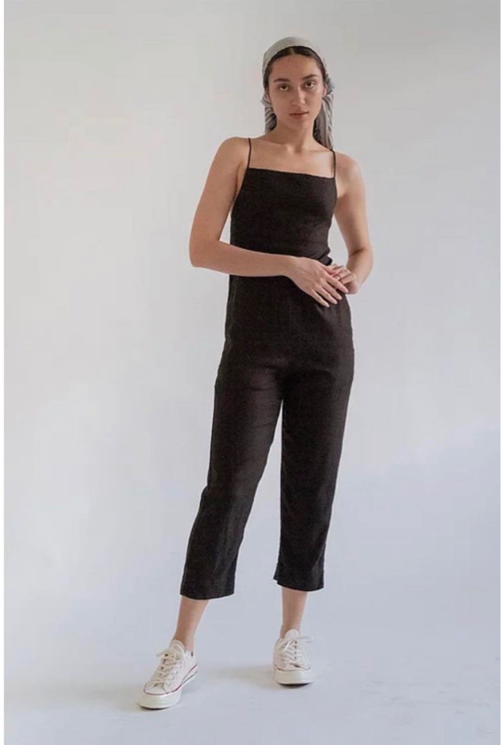 Araw the Line Presko Jumpsuit in Black, Women's Fashion, Dresses & Sets ...