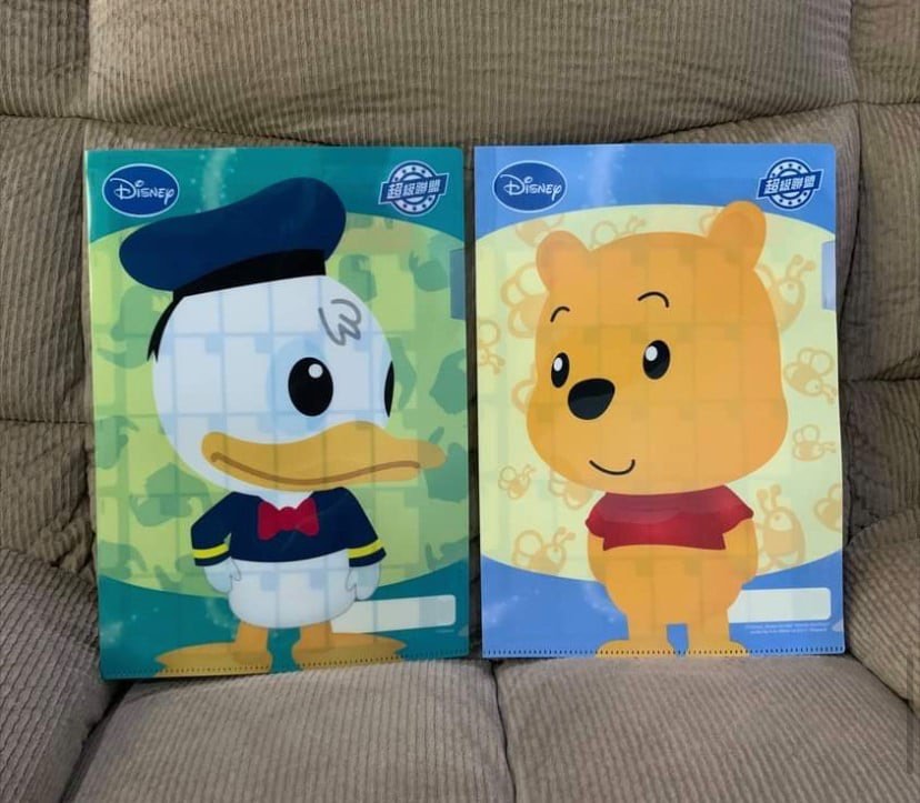 Authentic disney donald and pooh file folder set, Hobbies & Toys ...