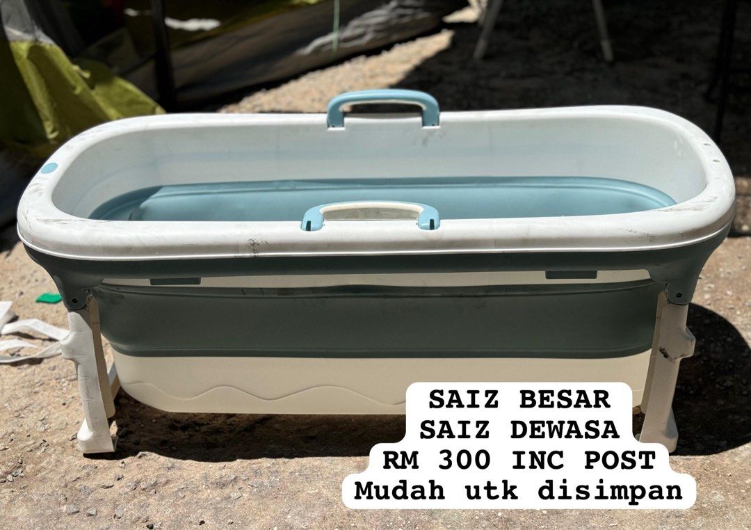 Bath Tub Saiz Besar, Furniture & Home Living, Bathroom & Kitchen ...