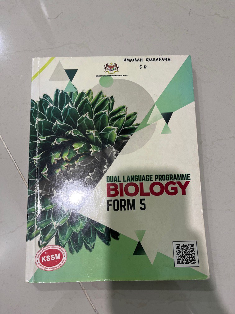 Biology SPM Textbook (form 5), Hobbies & Toys, Books & Magazines ...