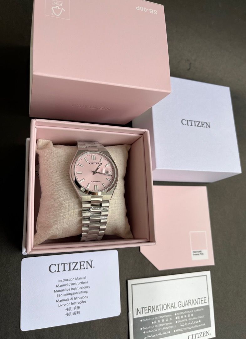 BNEW AUTHENTIC! Citizen x Pantone Watch NJ0158-89X Tsuyosa Dreamy Pink ...