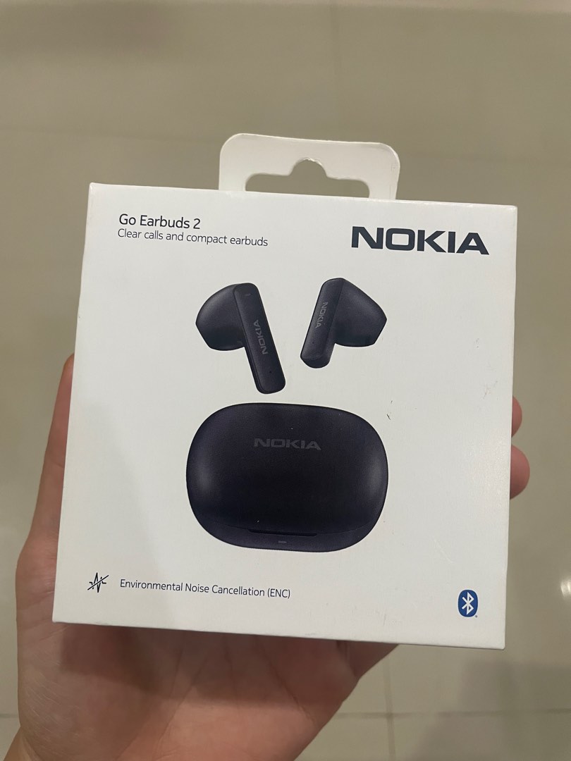 BNIB Nokia TWS-112 Go Earbuds 2 True Wireless Earphones ENC - Black ...