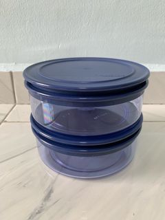 (Brand New) Tupperware Airtight Acrylic Round container, Furniture ...