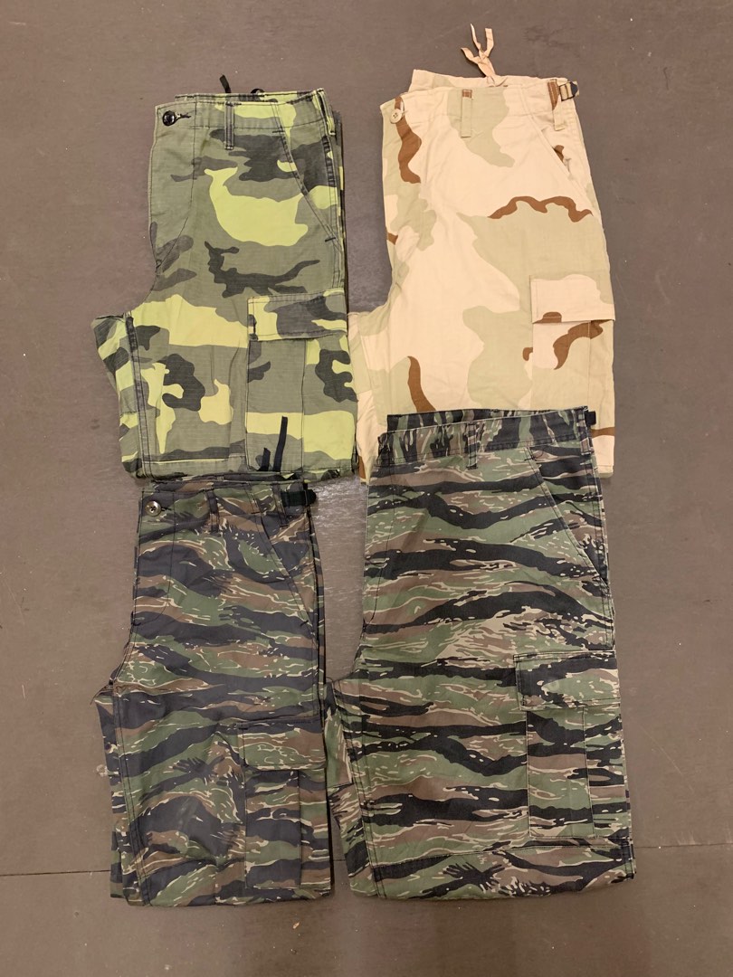 CAMO ARMY TIGER STRIPE 3C WOODLAND RIPSTOP, Men's Fashion, Bottoms ...