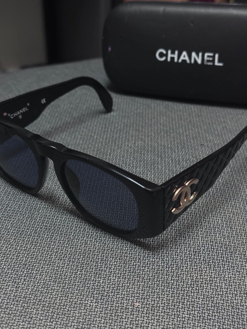 Chanel 香奈兒 眼鏡 GD GD著用 權志龍 經典 大C 雙C logo 菱格紋 黑 男 女 設計師 時尚 精品, 名牌精品, 精品配件 ...