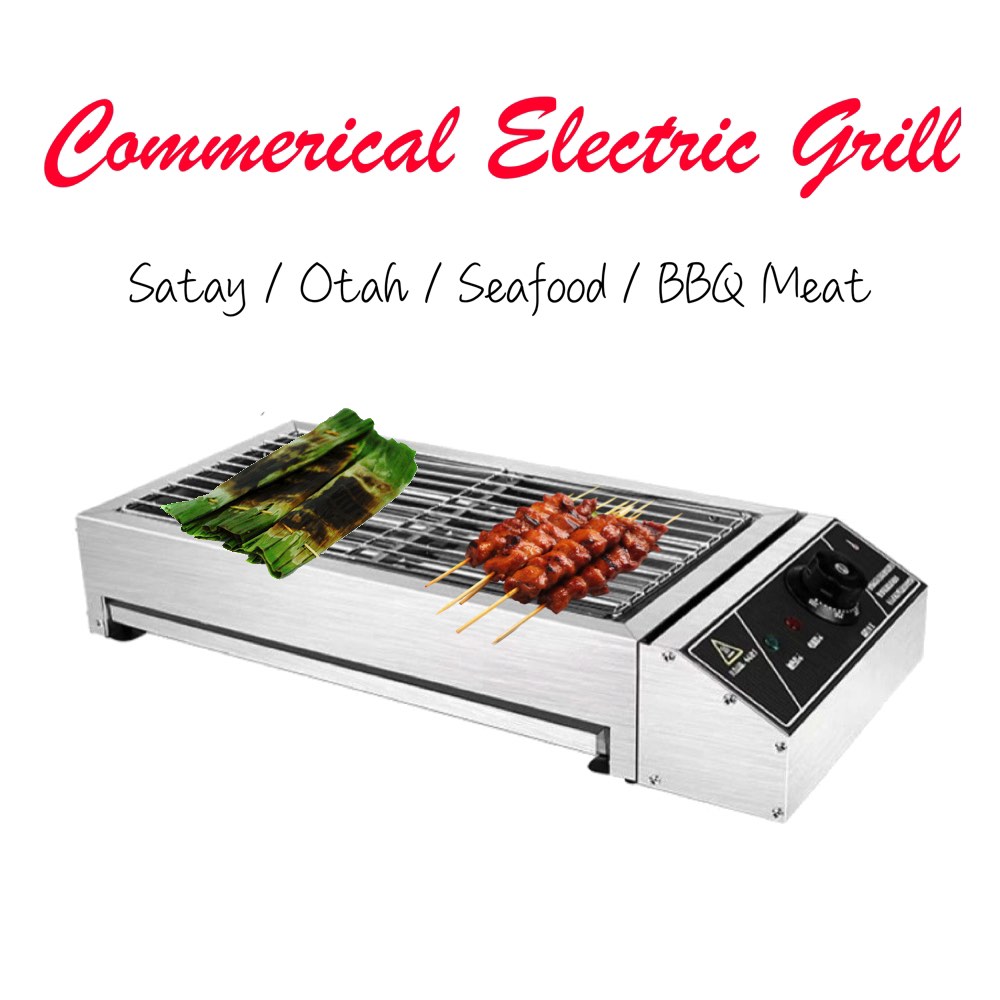 Commercial Multi-Purpose Electric Grill / Satay Grill / Otah / BBQ, TV ...