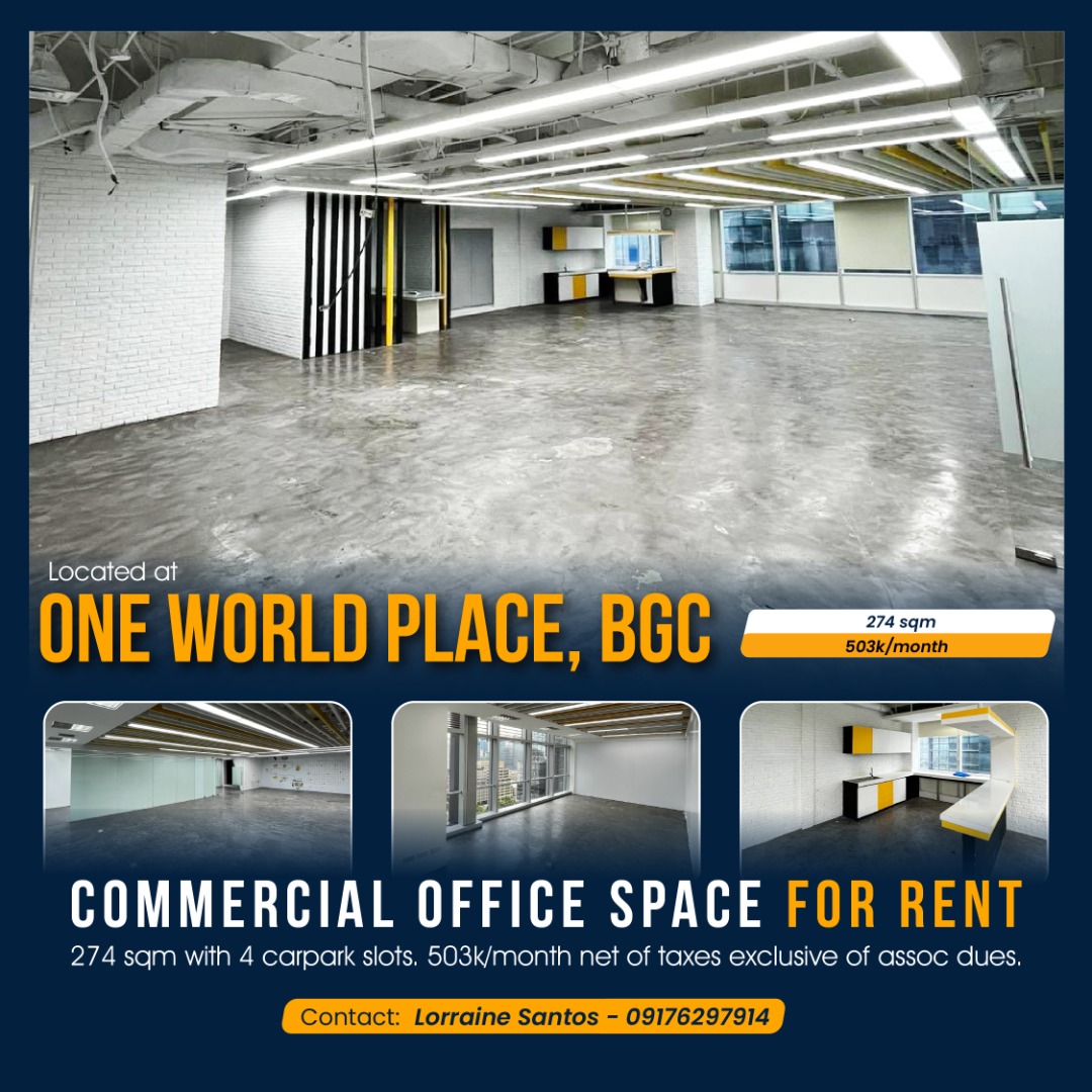 COMMERCIAL SPACE/OFFICE SPACE AT ONE WORLD PLACE, Property, Rentals ...