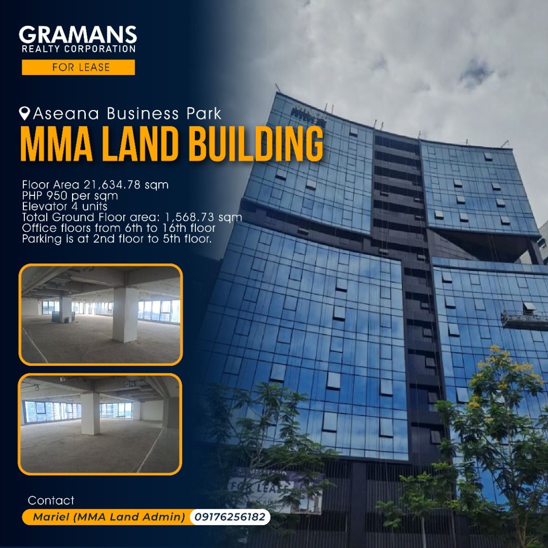 COMMERCIAL SPACE/OFFICE SPACE AT MMA LAND BUILDING AT ASEANA BUSINESS ...