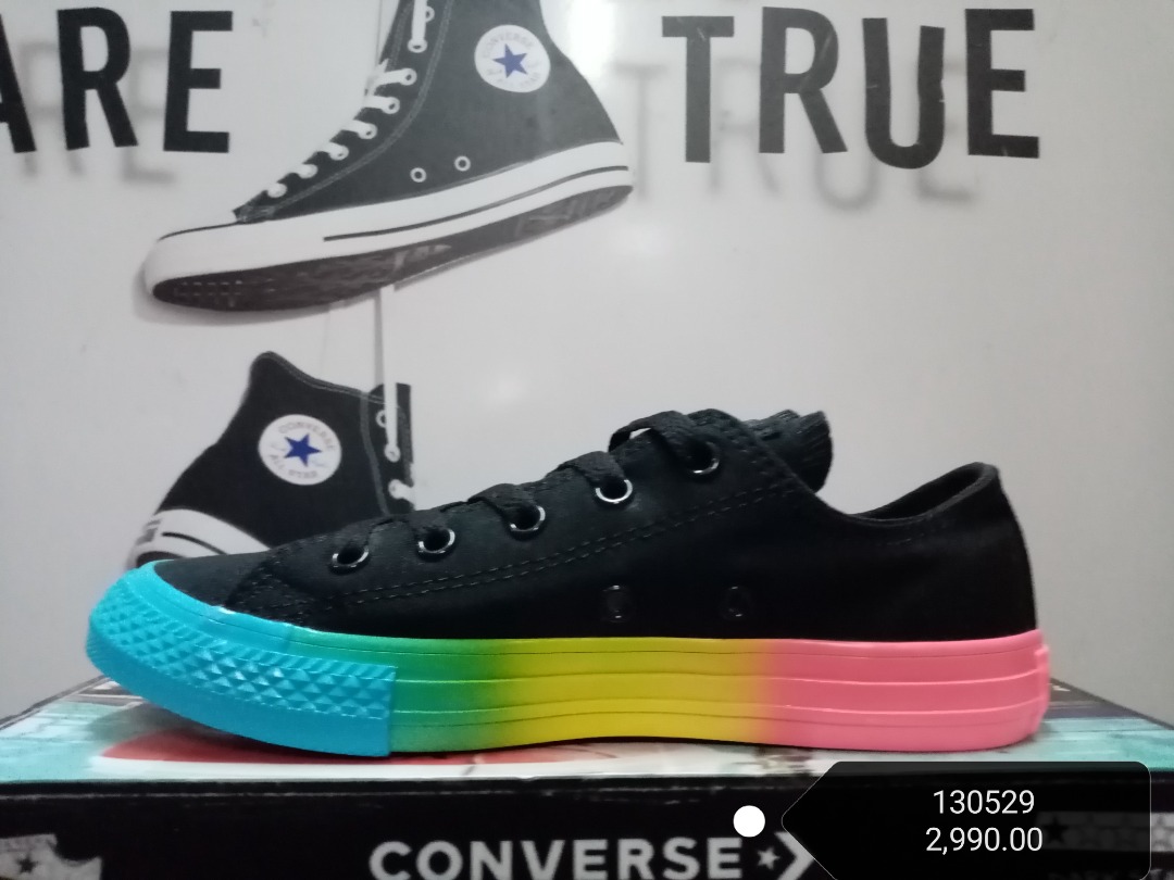 Converse Rainbow Ox Black for Kids, Babies & Kids, Babies & Kids ...