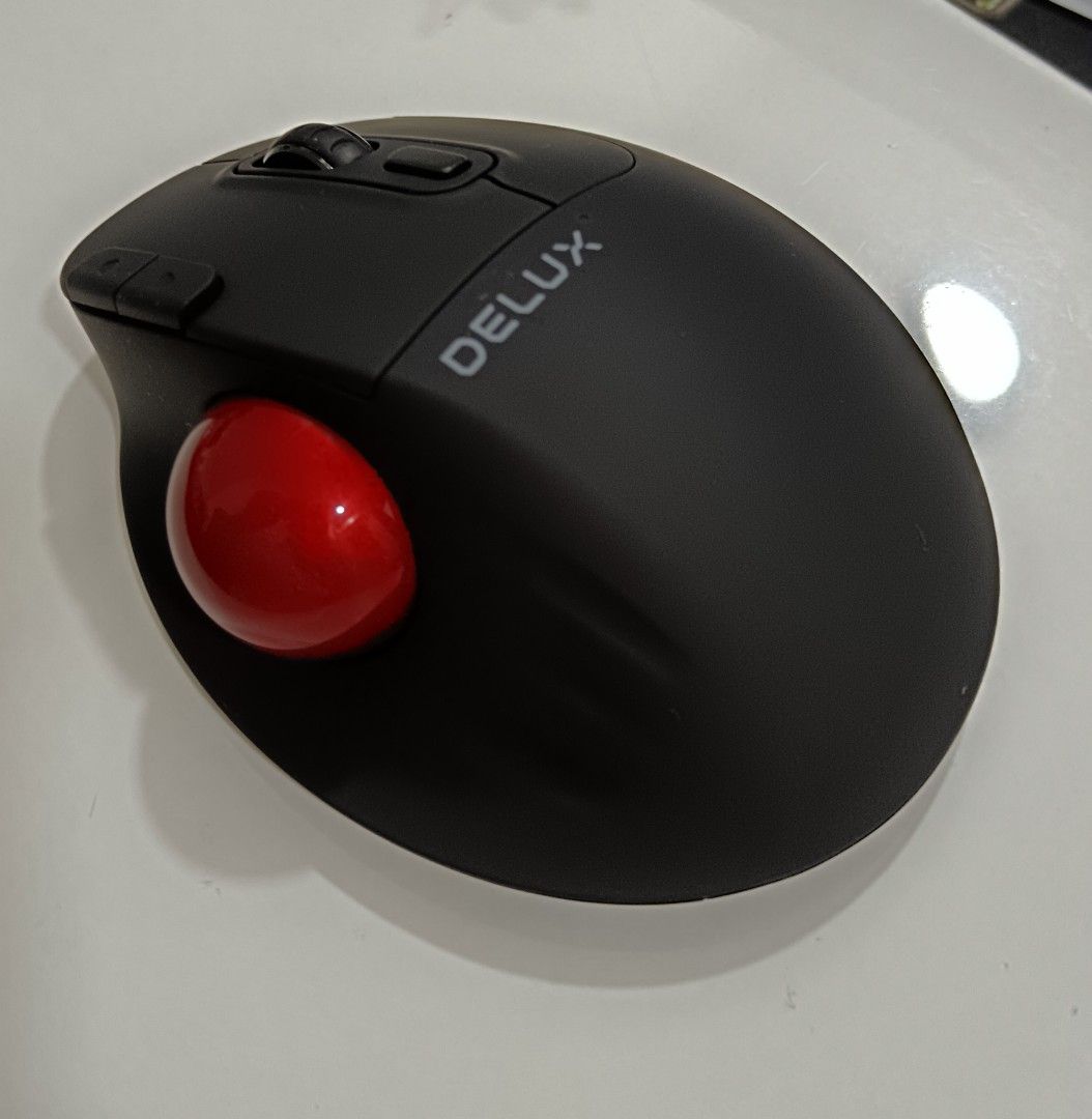 Delux MT1 wireless Ergonomic Trackball Mouse, Computers & Tech, Parts ...