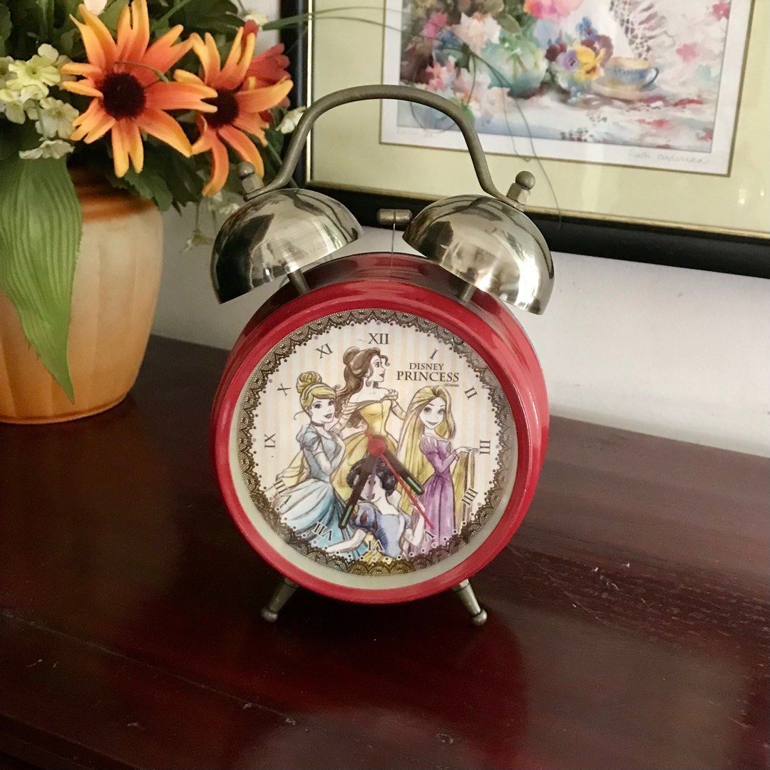 Disney princess table clock, Furniture & Home Living, Home Decor ...
