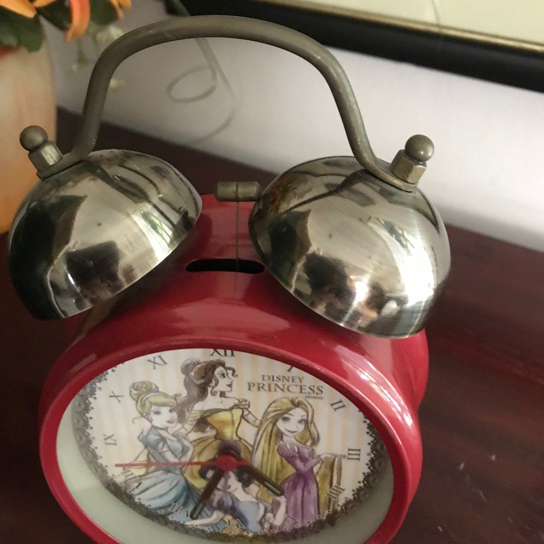 Disney princess table clock, Furniture & Home Living, Home Decor ...
